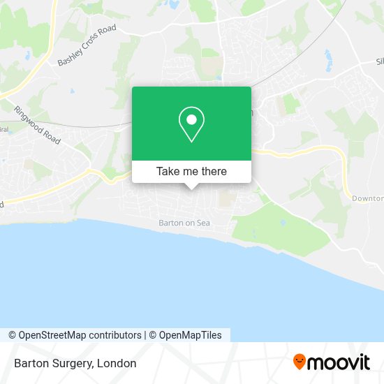 How to get to Barton Surgery in London by train or bus?