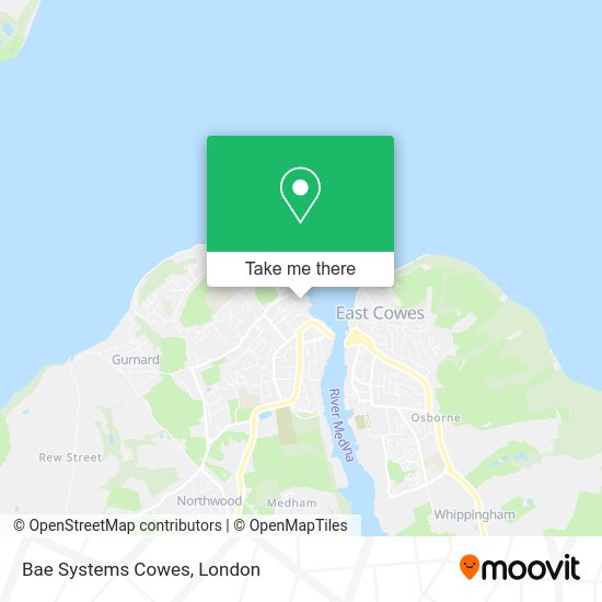 How to get to Bae Systems Cowes in London by train, bus or River Bus?