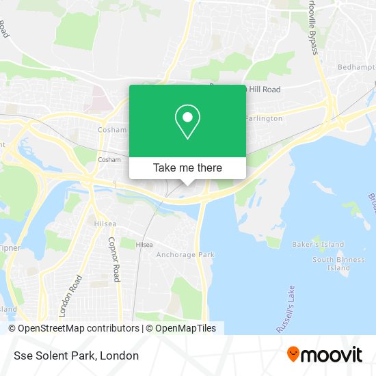How to get to Sse Solent Park in London by bus or train?