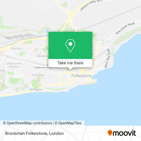 How to get to Brockman Folkestone in Shepway by train or bus?