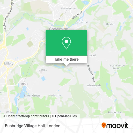 How to Get to Busbridge Village Hall in Waverley by Bus or Train?