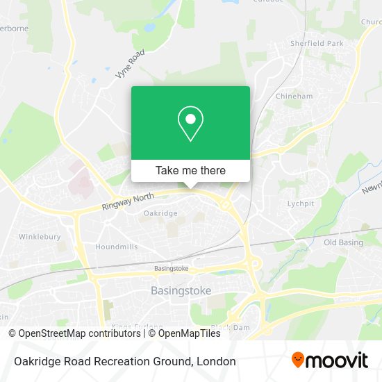 How to get to Oakridge Road Recreation Ground in Basingstoke by bus or ...