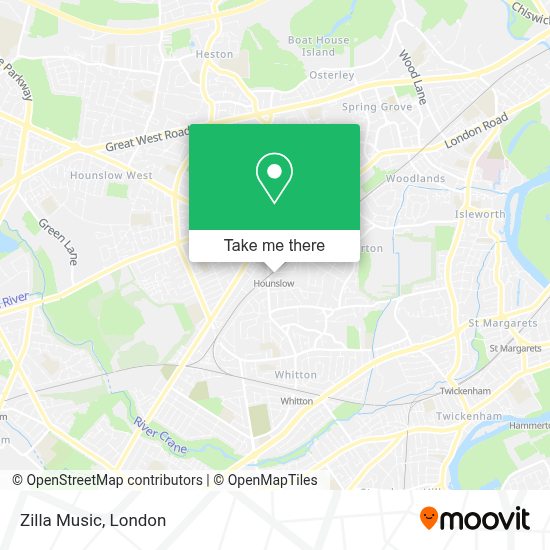 How to get to Zilla Music in Hounslow by bus, train or Tube?