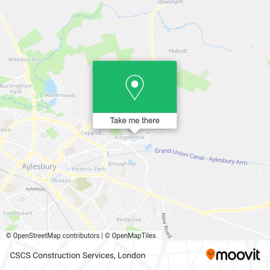 How to get to CSCS Construction Services in Aylesbury by bus or train?