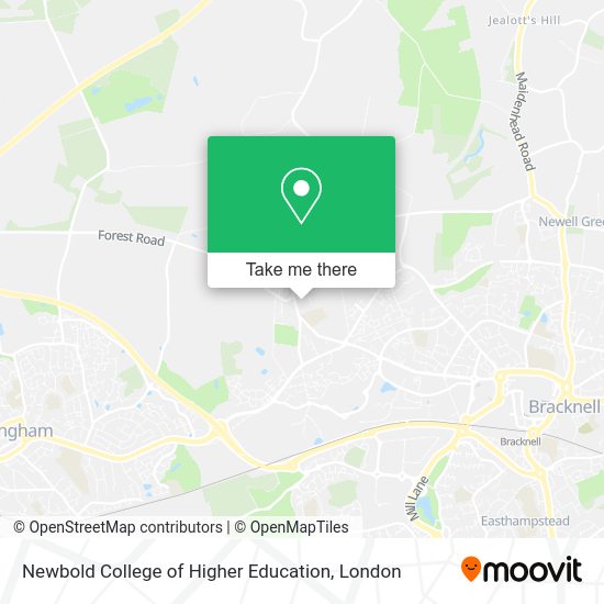 How to get to Newbold College of Higher Education in Bracknell Forest ...