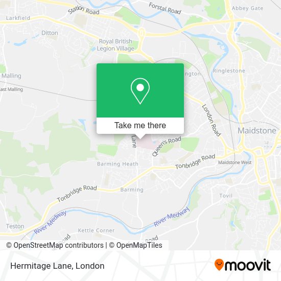 How to Get to Hermitage Lane in Maidstone by Bus or Train?