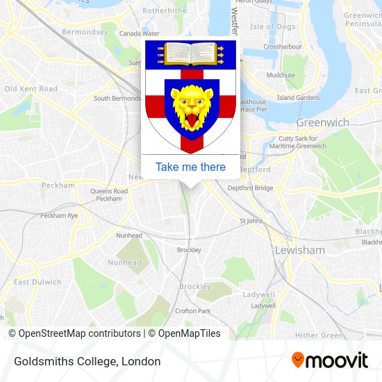How to Get to Goldsmiths College in New Cross by Bus, Train or Tube?
