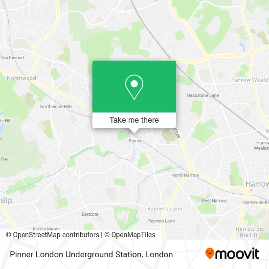 How to Get to Pinner London Underground Station by Bus, Tube or Train?
