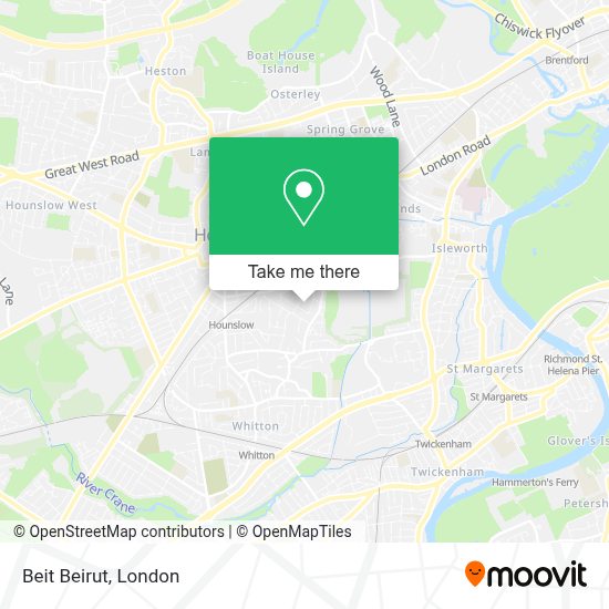 How to get to Beit Beirut in Hounslow by bus, train or Tube?