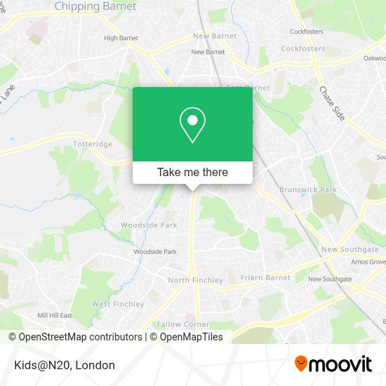 How to get to Kids@N20 in Whetstone by bus, Tube or train?