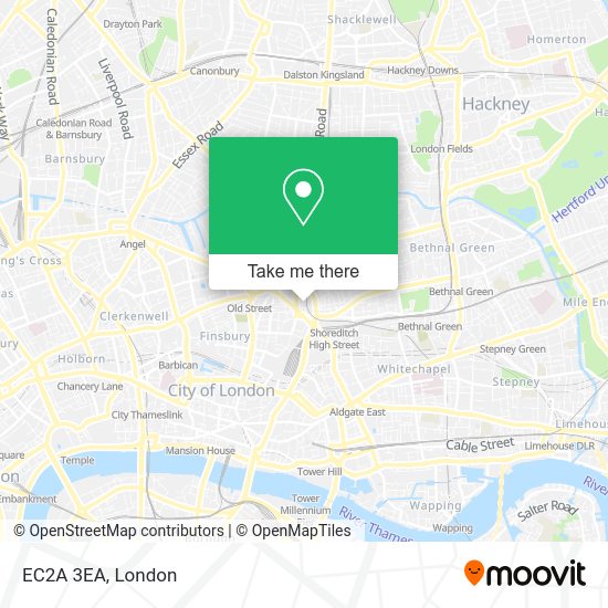 How to Get to EC2A 3EA in Shoreditch by Bus, Tube or Train?