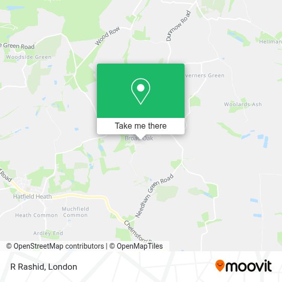 How to get to R Rashid in Uttlesford by bus or train?