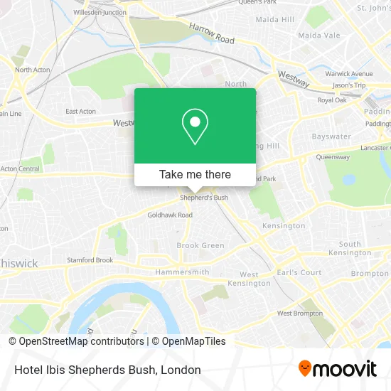 How to Get to Hotel Ibis Shepherds Bush in Shepherd'S Bush by Tube, Bus ...