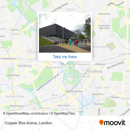 How to Get to Copper Box Arena in Hackney by Bus, Tube or Train?