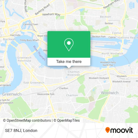 How to Get to SE7 8NJ in Charlton by Bus or Train?