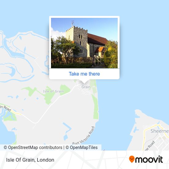 How to Get to Isle Of Grain in Hoo Peninsula by Bus or Train?