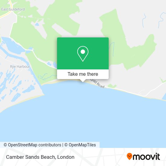 How to Get to Camber Sands Beach in London by Bus or Train?