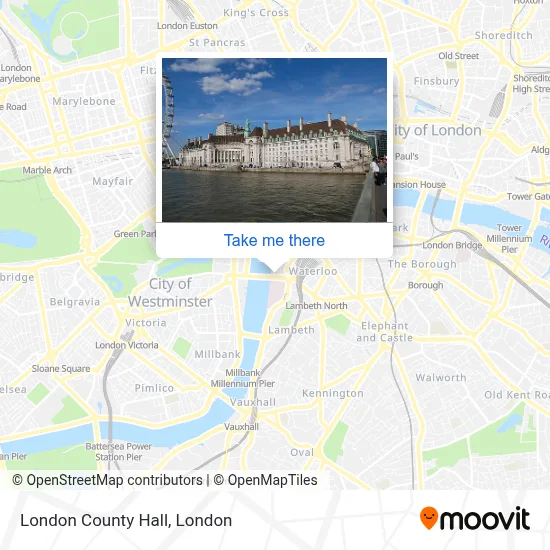 How to Get to London County Hall in Waterloo by Bus, Tube or Train?
