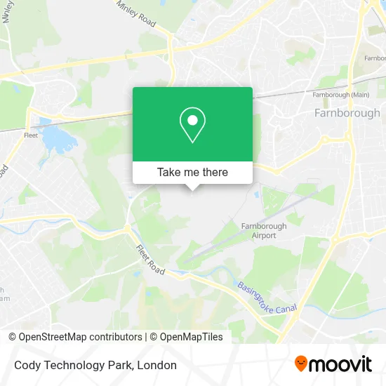 How to Get to Cody Technology Park in Rushmoor by Train or Bus?