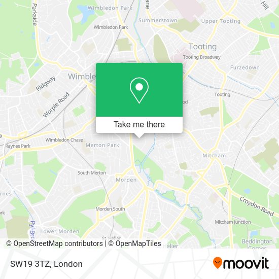 How to Get to SW19 3TZ in Morden by Tube, Train, Bus or Tramlink?