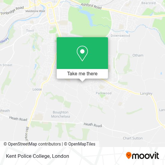 How to Get to Kent Police College in Maidstone by Bus or Train?
