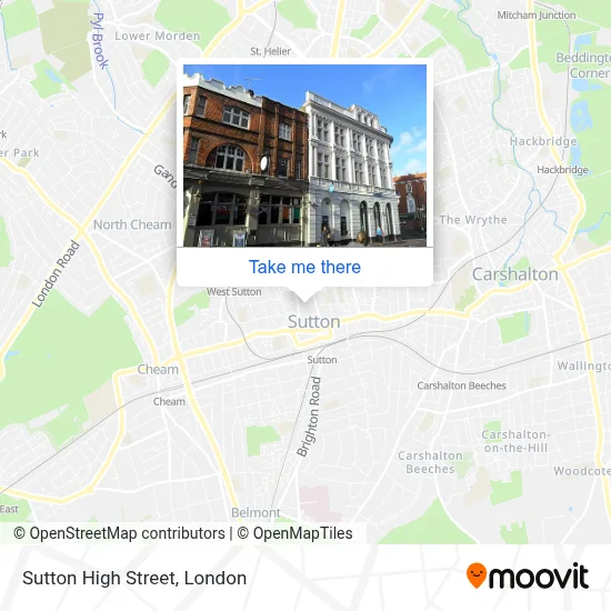 How to Get to Sutton High Street by Bus, Train or Tramlink?