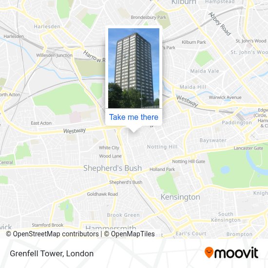 How to Get to Grenfell Tower in Ladbroke Grove by Tube, Bus or Train?