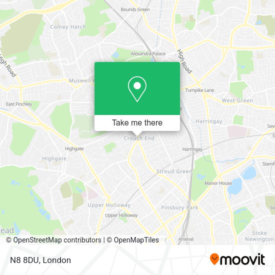 How to Get to N8 8DU in Crouch End by Bus, Tube or Train?