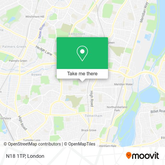 How to Get to N18 1TP in Tottenham by Bus, Tube or Train?