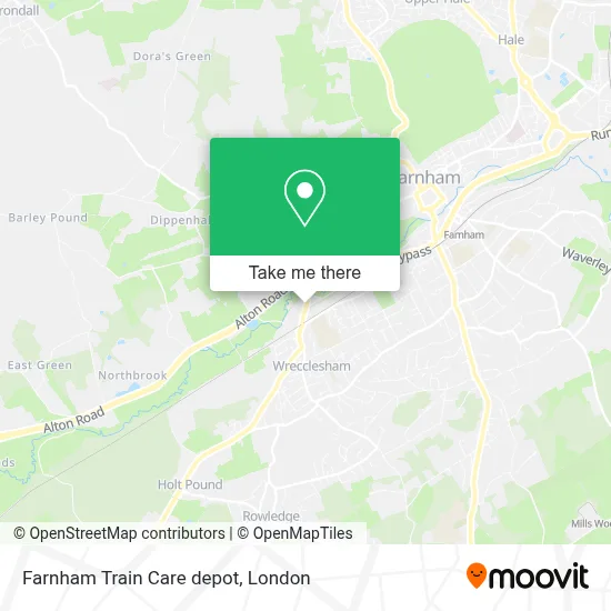 How to Get to Farnham Train Care depot in Waverley by Bus or Train?