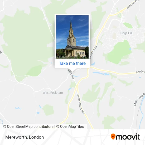 How to Get to Mereworth in Tonbridge And Malling by Bus?