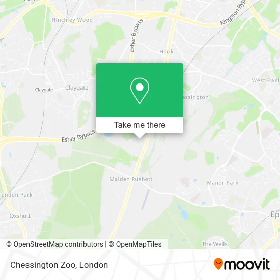 How to Get to Chessington Zoo in Malden Rushett by Bus, Train or Tramlink?