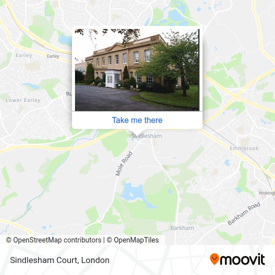 How to Get to Sindlesham Court in Wokingham by Bus or Train?