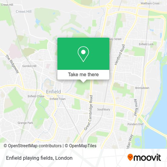 How to Get to Enfield playing fields by Bus, Train or Tube?