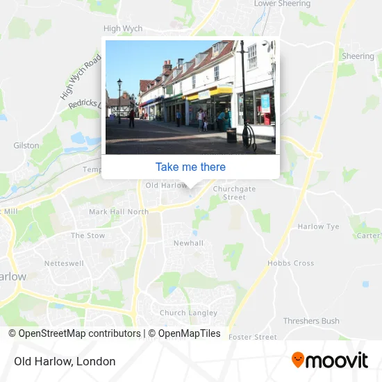 How to Get to Old Harlow by Bus, Train or Tube?