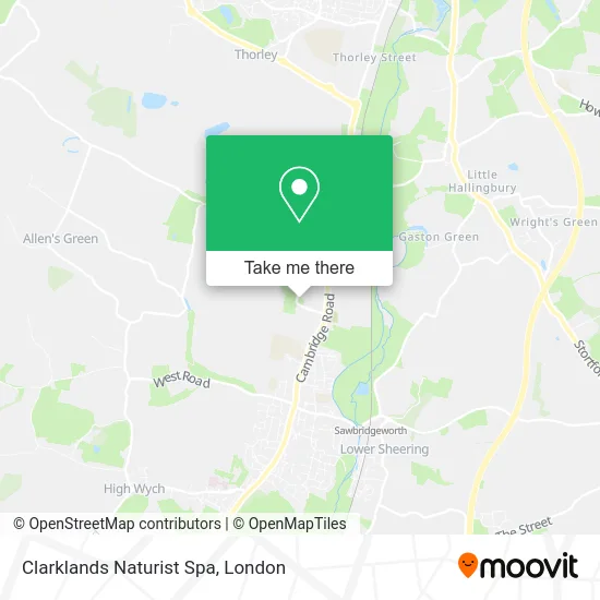 How to Get to Clarklands Naturist Spa in East Hertfordshire by Bus or ...