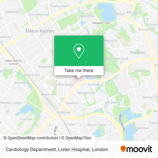 How to Get to Cardiology Department, Lister Hospital in Milton Keynes ...