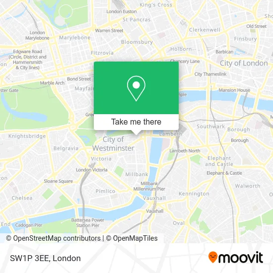 How to Get to SW1P 3EE in Westminster by Bus, Tube or Train?