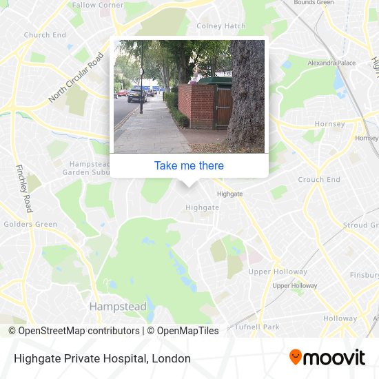 How to get to Highgate Private Hospital by bus, Tube or train?