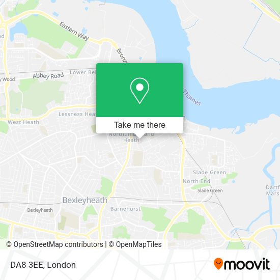 How to Get to DA8 3EE in Erith by Bus, Train or Tube?