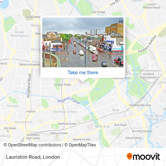 How to Get to Lauriston Road in Hackney by Bus, Train or Tube?