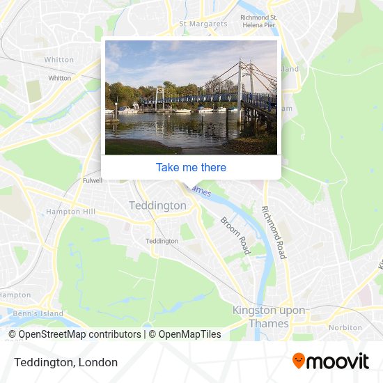 How to Get to Teddington by Bus, Train, Tramlink or Tube?