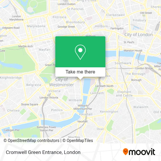 How to Get to Cromwell Green Entrance in Westminster by Tube, Bus ...
