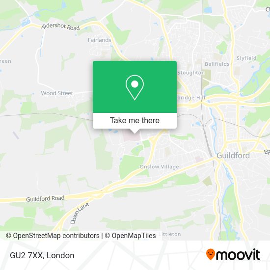 How to Get to GU2 7XX in Guildford by Bus or Train?