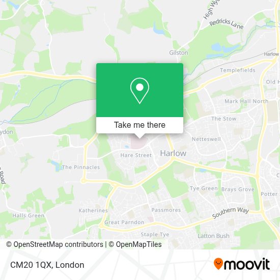 How to Get to CM20 1QX in Harlow by Bus, Train or Tube?