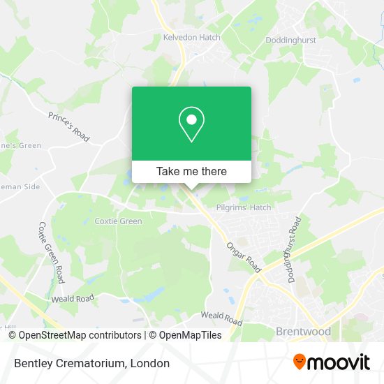 How to Get to Bentley Crematorium in Brentwood by Bus or Train?