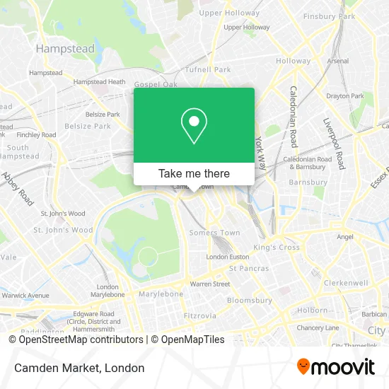 How to Get to Camden Market in Camden Town by Bus, Train, Tube or DLR?
