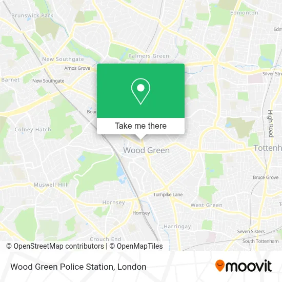How to Get to Wood Green Police Station by Tube, Bus or Train?