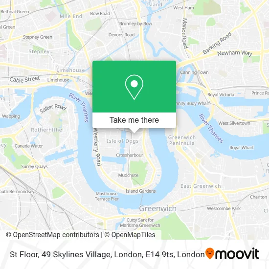 How to Get to St Floor, 49 Skylines Village, London, E14 9ts in Isle Of ...