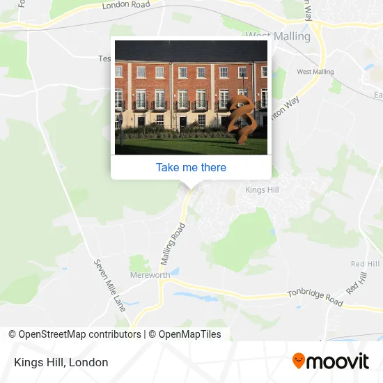 How to Get to Kings Hill in Tonbridge And Malling by Bus or Train?